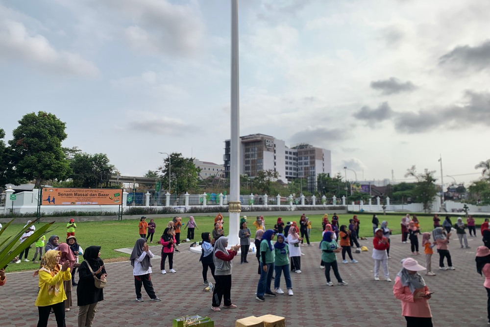 Jaga Keguyuban, Dharma Wanita Jogja Gelar Senam Massal - Harianjogja.com