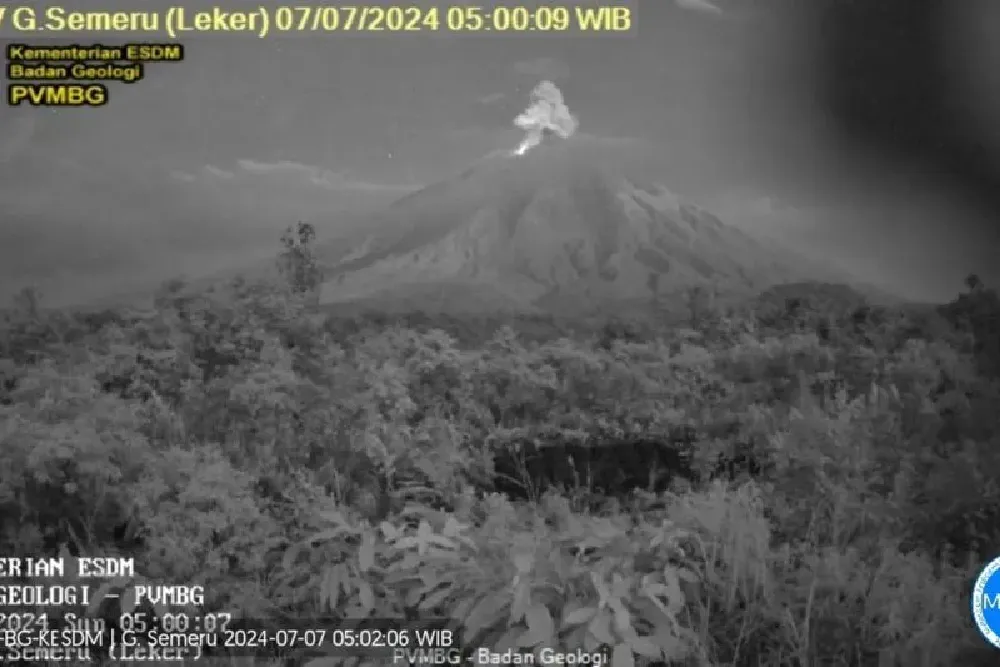 Gunung Semeru Kembali Erupsi, Tinggi Letusan Teramati 1000 Meter - Harianjogja.com