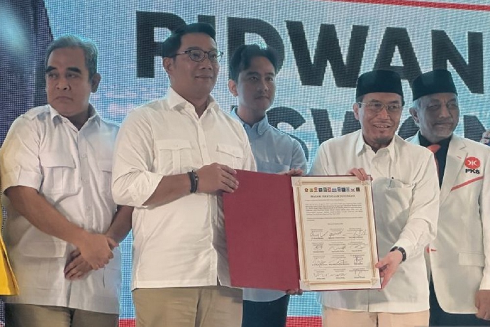 Ridwan Kamil-Suswono Resmi Diusung 12 Partai di Pilkada Jakarta 2024 - Harianjogja.com