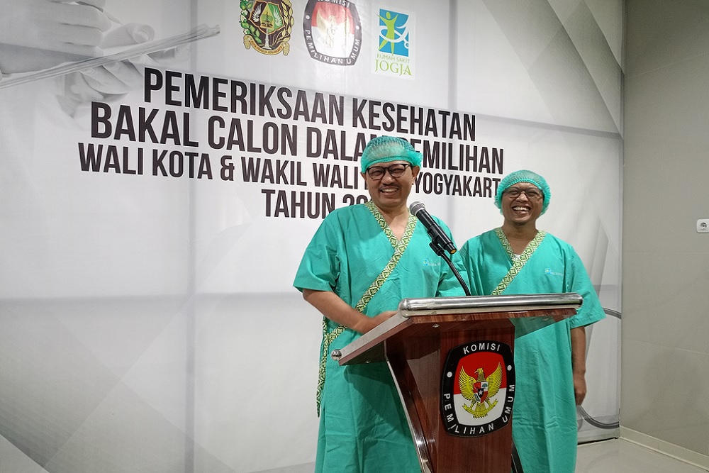 Pilkada Jogja, Hari Ini Giliran Heroe-Supena Periksa Kesehatan di RSUD ...